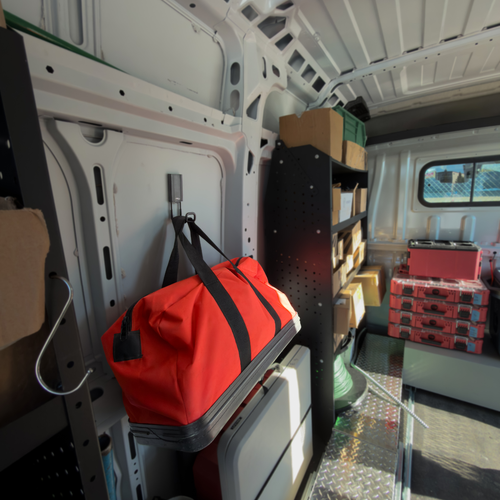 Van Organization Ideas - Magnetic Hooks for Vans & Van Tool Storage